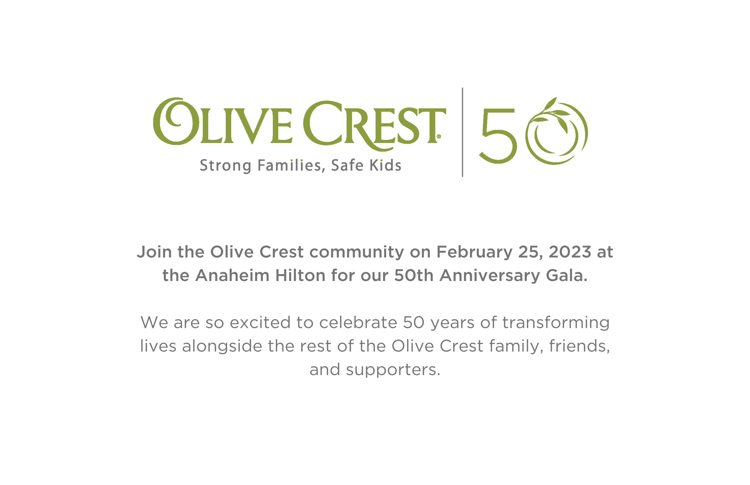 50 Years - Olive Crest
