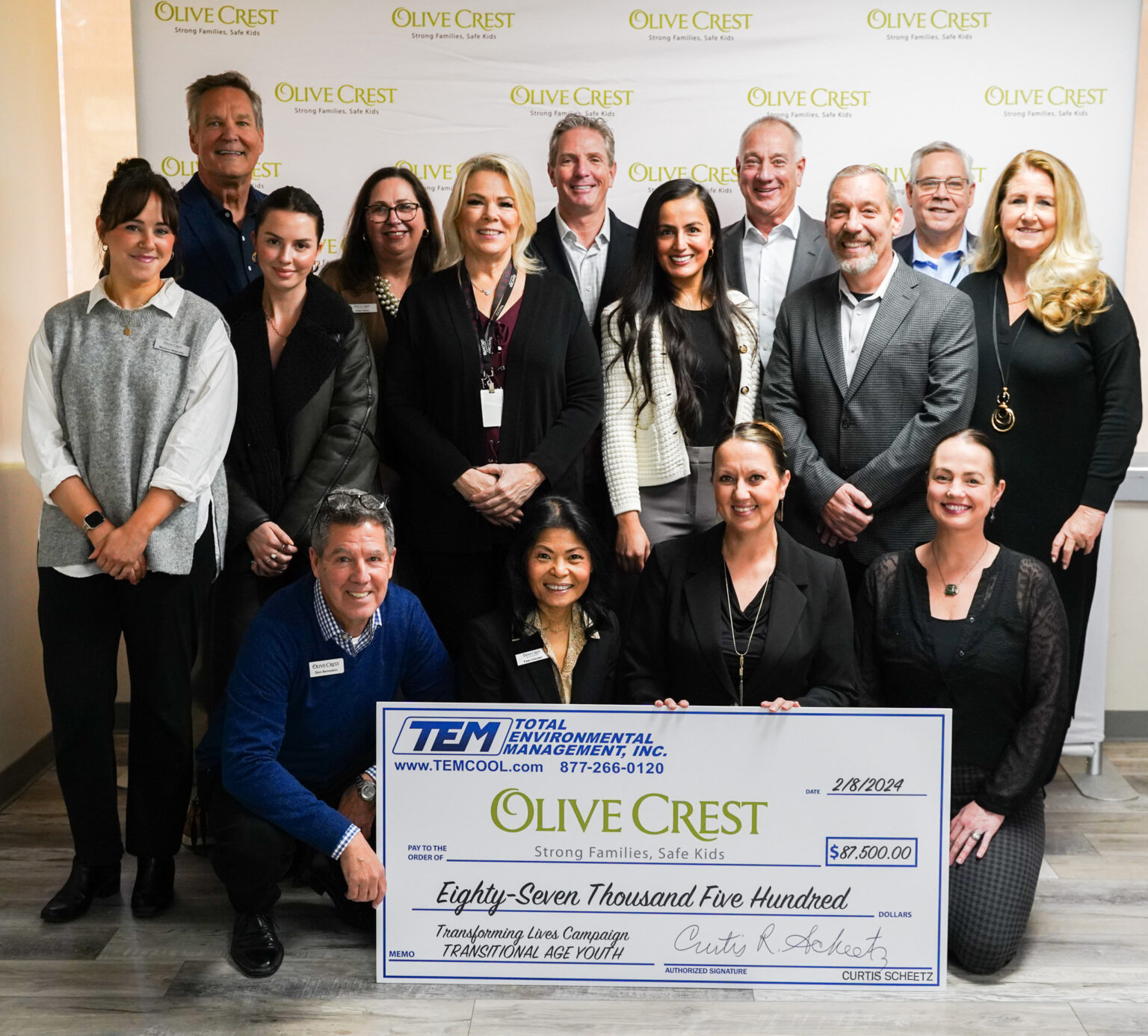 Generosity in Action: TEMcool donates to Transitional Age Youth Program ...
