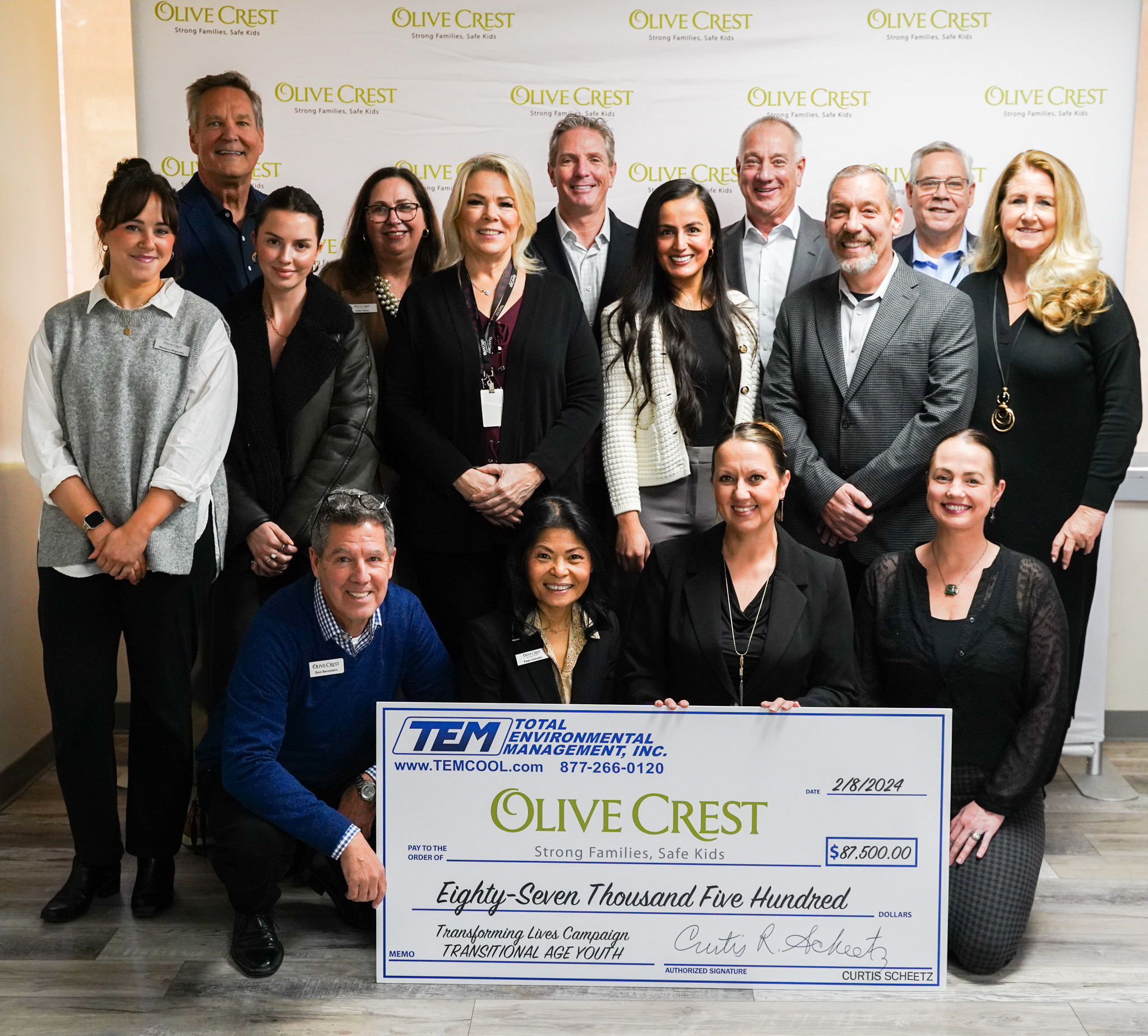Generosity in Action: TEMcool donates to Transitional Age Youth Program ...